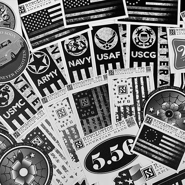 Shop | American Made Stickers + Decals | Revolution Mfg