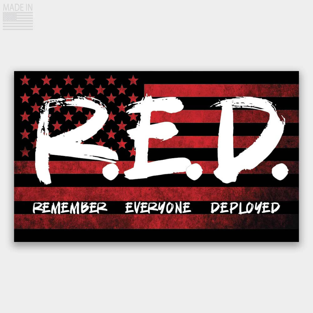 Shop | R.E.D. American Flag Sticker | Revolution Mfg