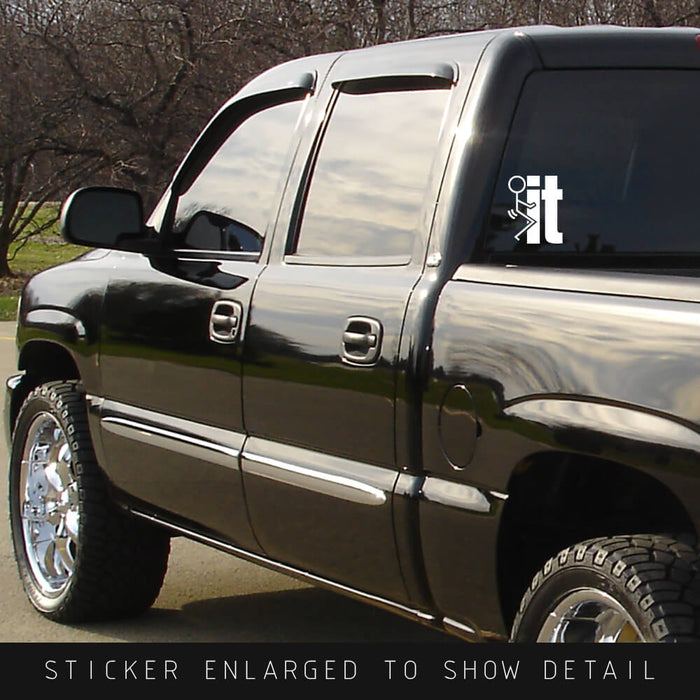 Shop | FCK IT Stick Figure Decal | Revolution Mfg