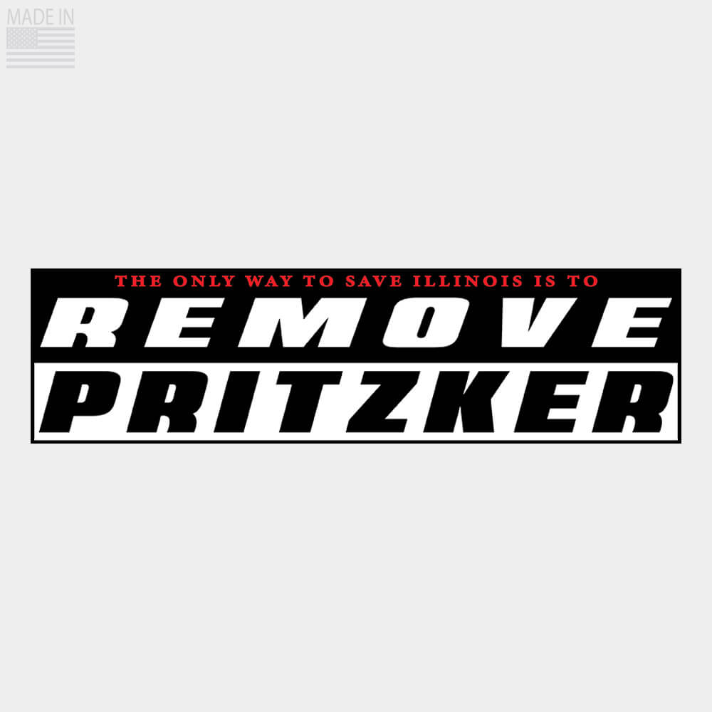 Shop | Remove Pritzker Bumper Sticker | Revolution Mfg